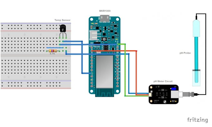 Water Quality Monitoring Using Mkr1000 And Artik Cloud Arduino Project Hub